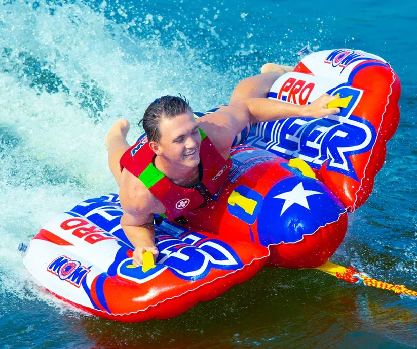 Float Tube Rental - Pro Steer 1-2 Person Inflatable Deck Towable Tube ...